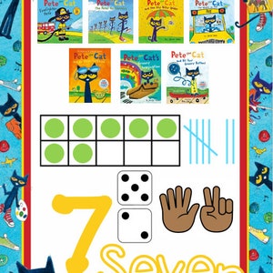 Pete the Cat Number Posters- Montana Standards - Etsy