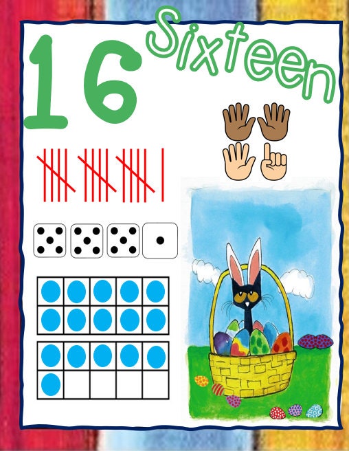 Pete the Cat Number Posters- Montana Standards - Etsy