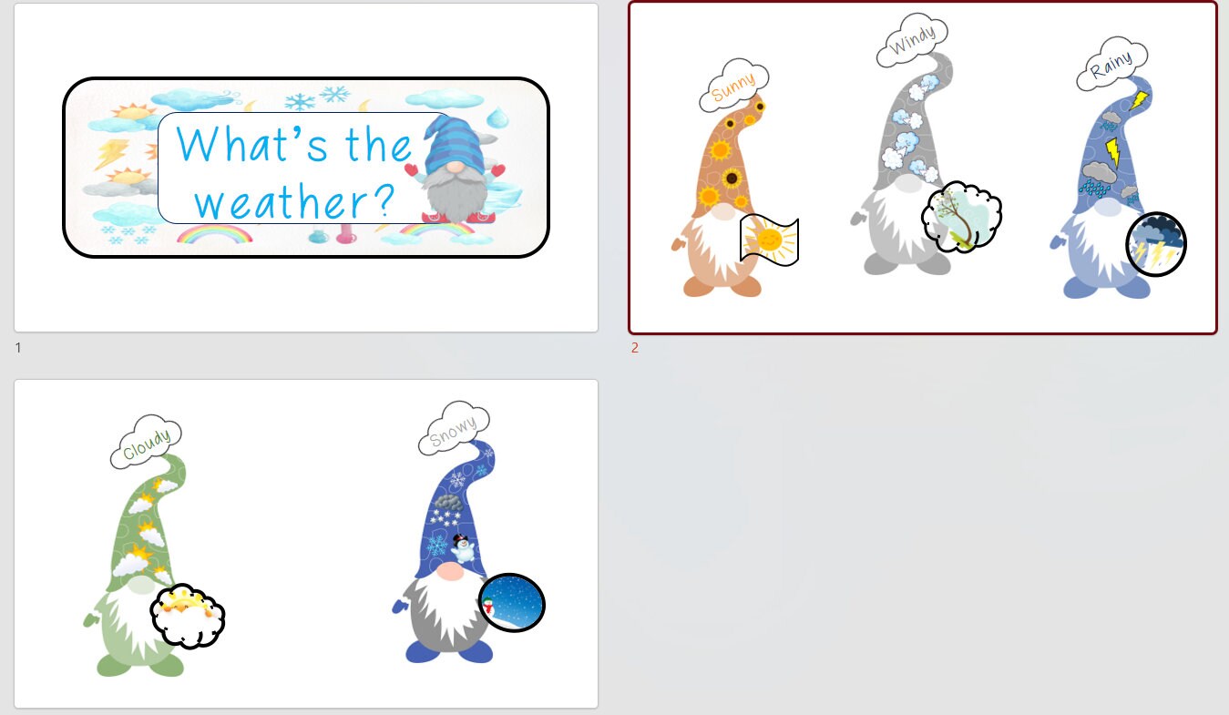 What's the Weather Gnomes - Etsy