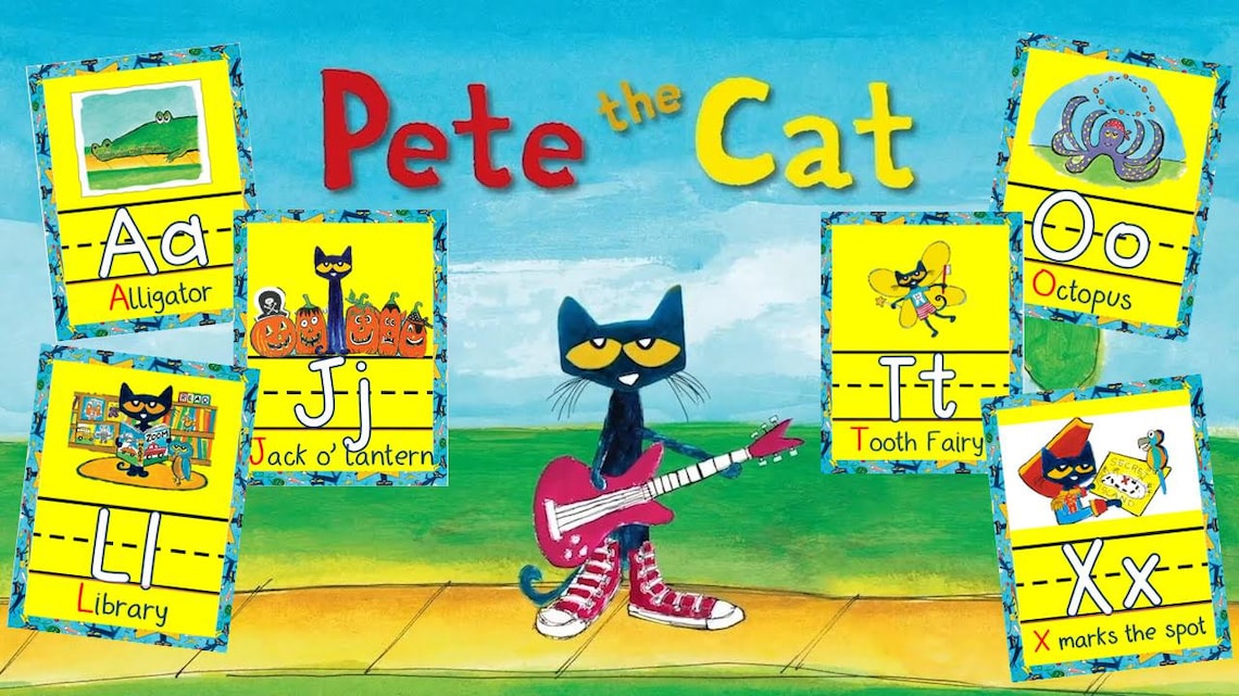 Pete the Cat Alphabet Posters - Etsy