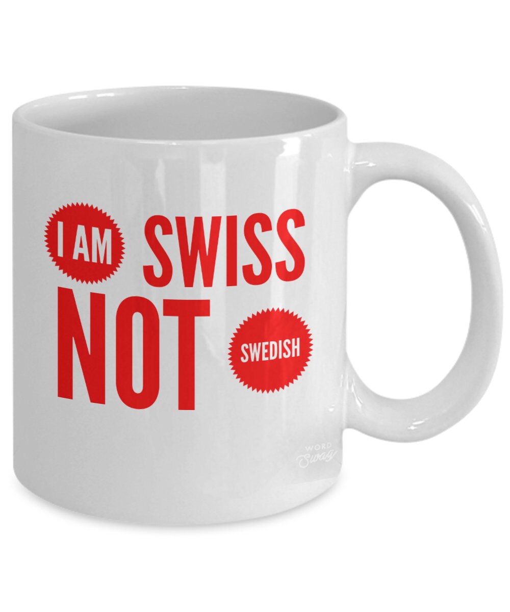 I Am Swiss and Swedish Mug Switzerland Coffee His and Hers - Etsy UK