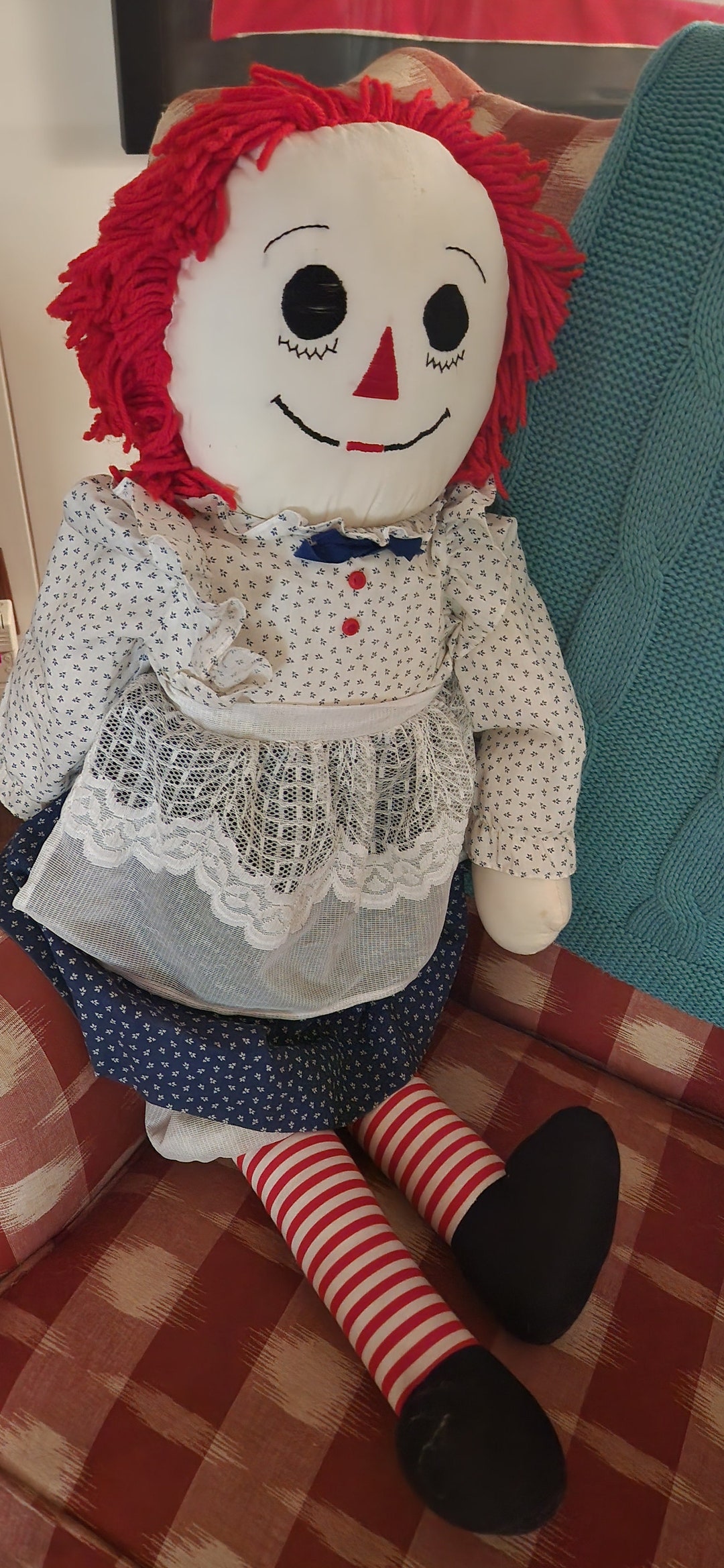 Raggedy Ann Doll - Handmade Collectible - Etsy