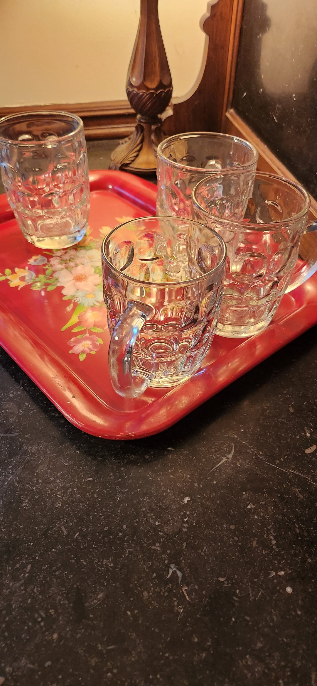 Vintage Arcoroc Glass Mugs 4four Etsy