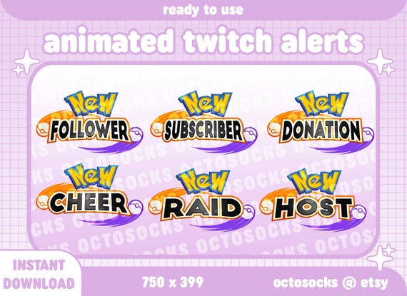 Pokemon Unite Twitch Stream Alerts Animated Ready to Use - Etsy