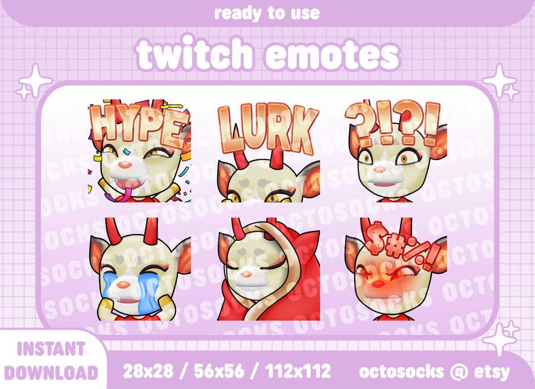 6 Emotes | Shino | Animal Crossing New Horizons | ACNH | Twitch ...