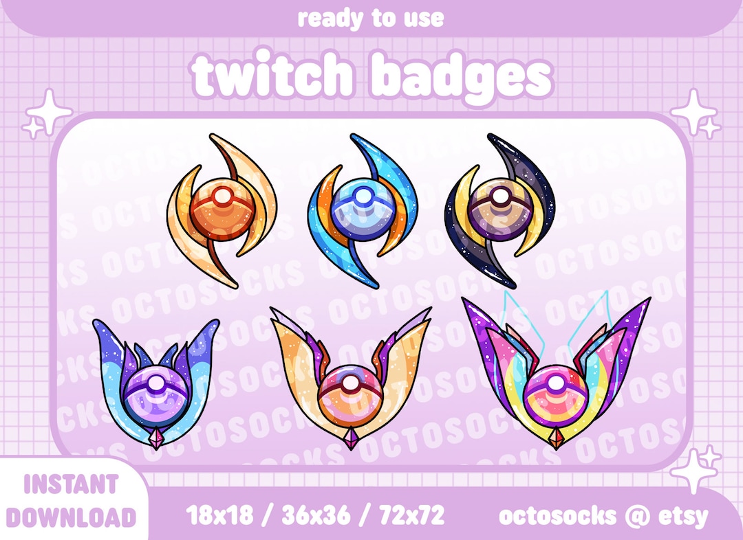 Twitch Badges | Pokemon Unite | Ranked | Trophy | Ready to Use - Etsy
