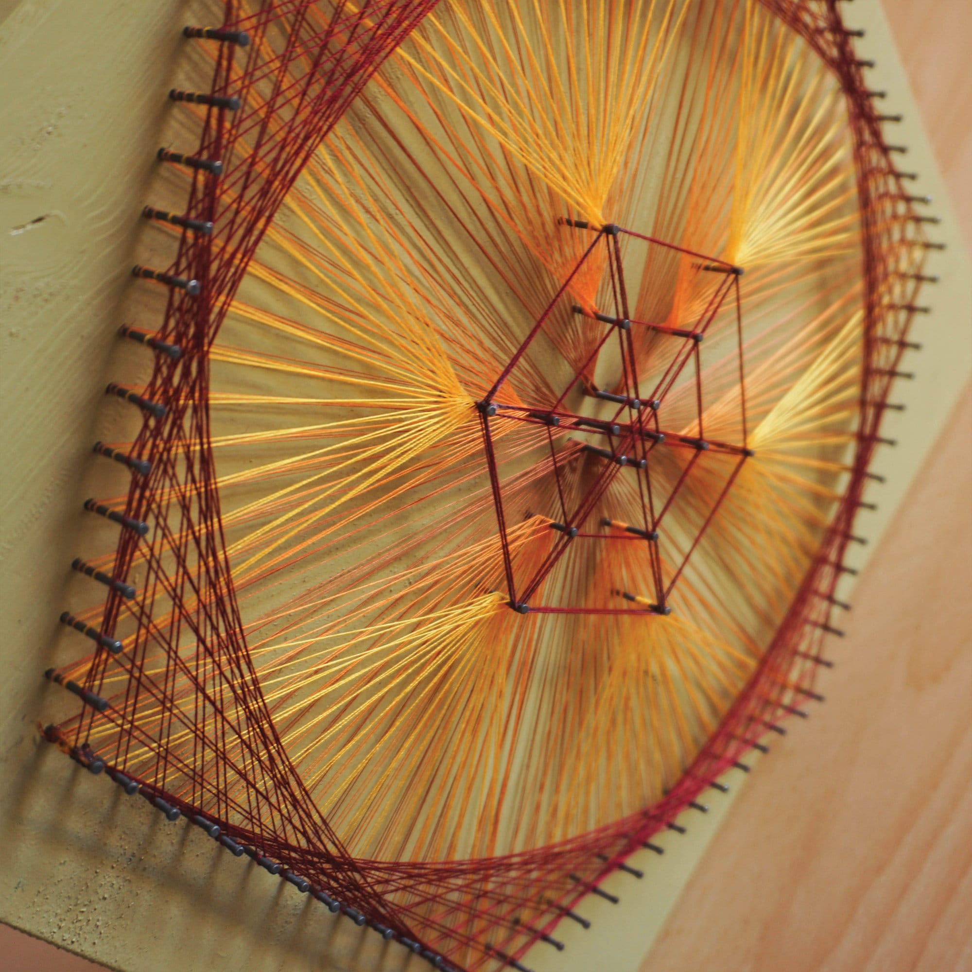 String Art Geometry, Mandala Wall Art, Geometric-spiritual Tapestry ...