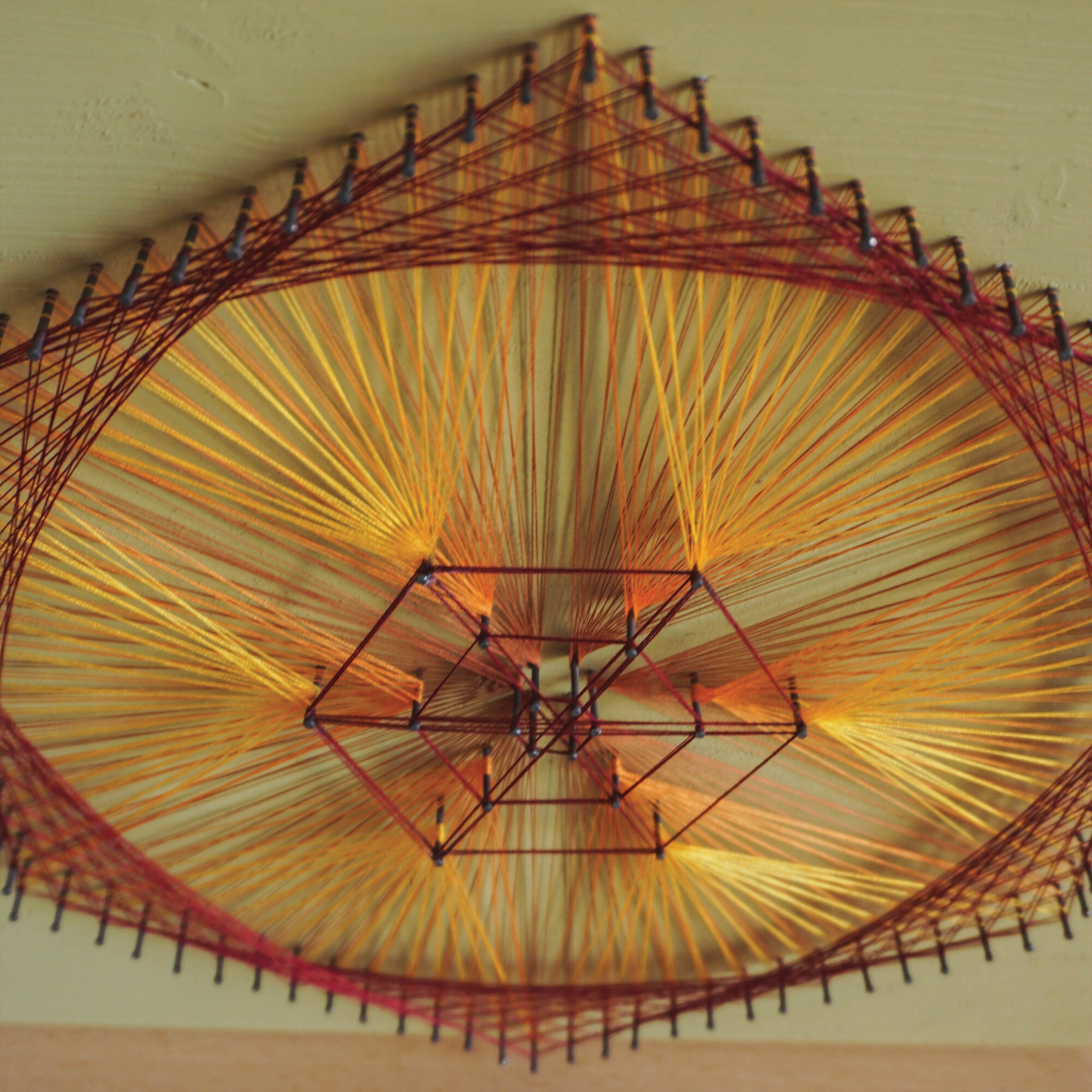 String Art Geometry, Mandala Wall Art, Geometric-spiritual Tapestry ...