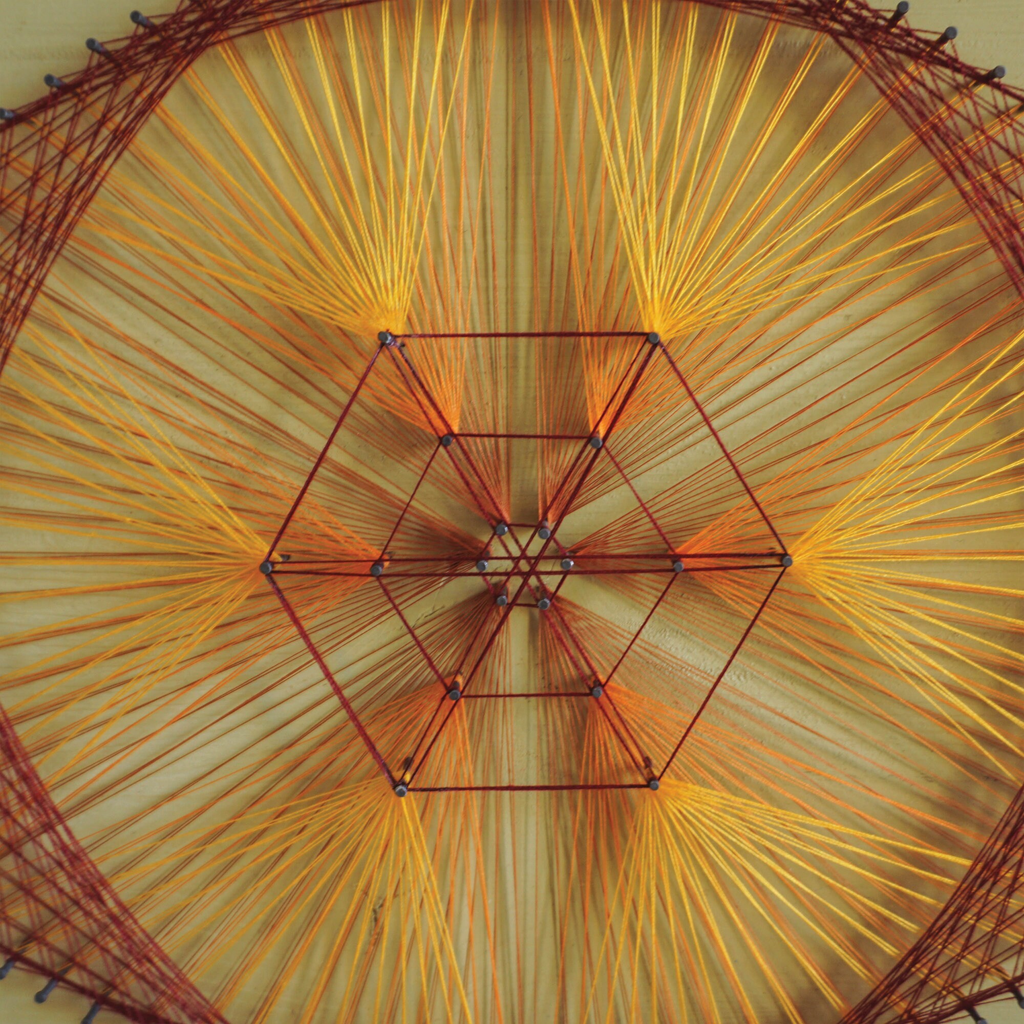 String Art Geometry, Mandala Wall Art, Geometric-spiritual Tapestry ...