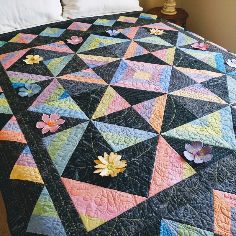 Geometric Quilt - Etsy