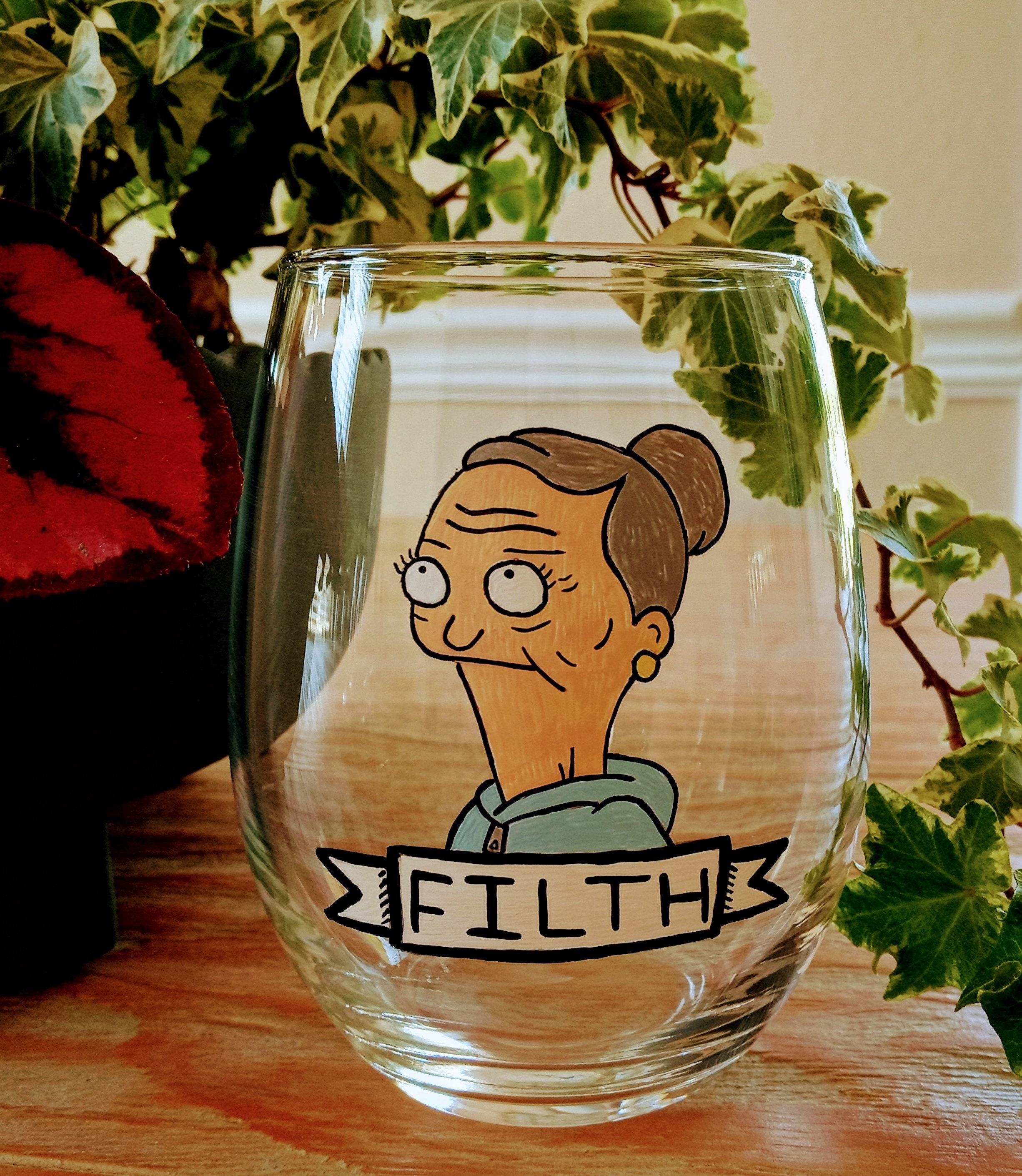 Bob's Burgers Edith Cranwinkle filth Wine | Etsy