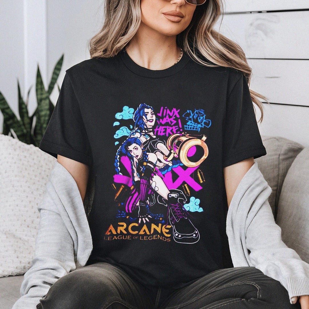 Champion Jinx Arcane Sweatshirt, Jinx Xmas Sweater, Jinx Unisex Shirts ...