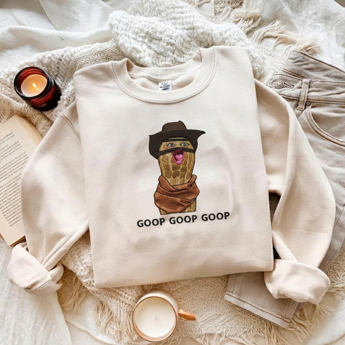 Embroidered the Burnt Peanut GOOP Shirt, Bungulator Tee, Funny Meme ...