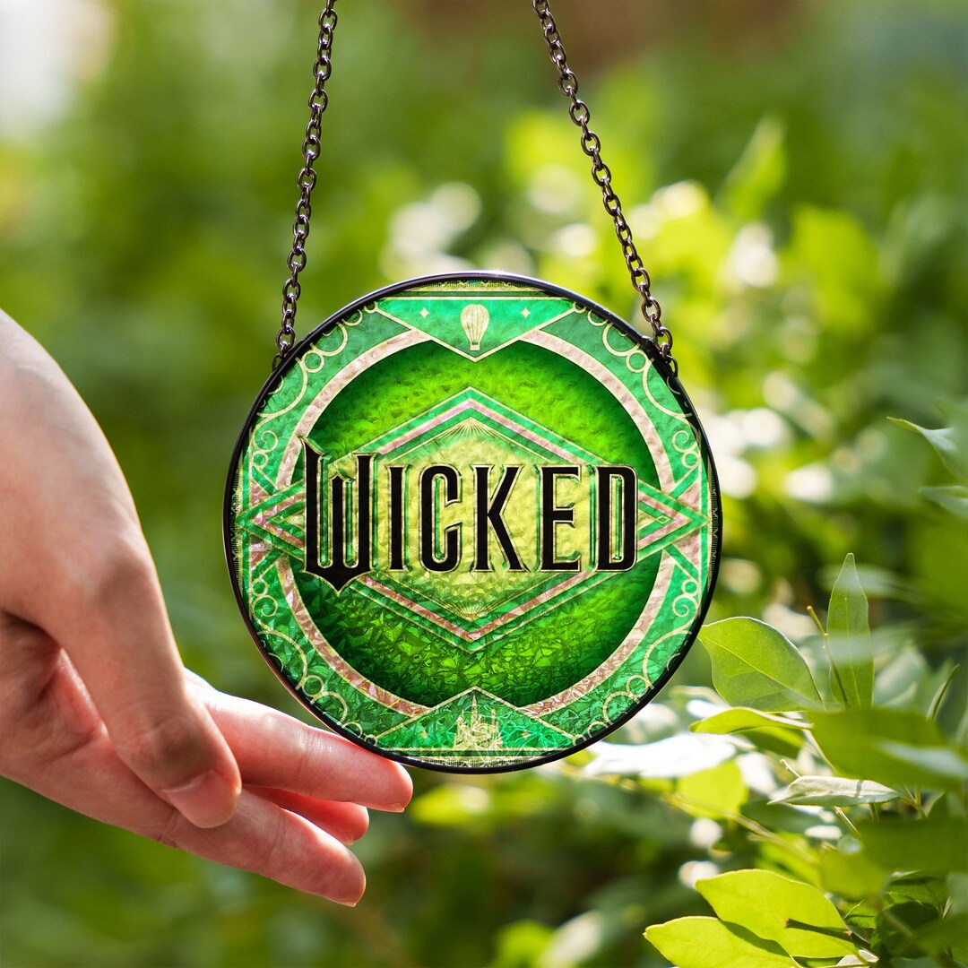 Wicked Elphaba & Glinda Acrylic Suncatcher, Wicked Ornament, Wicked ...