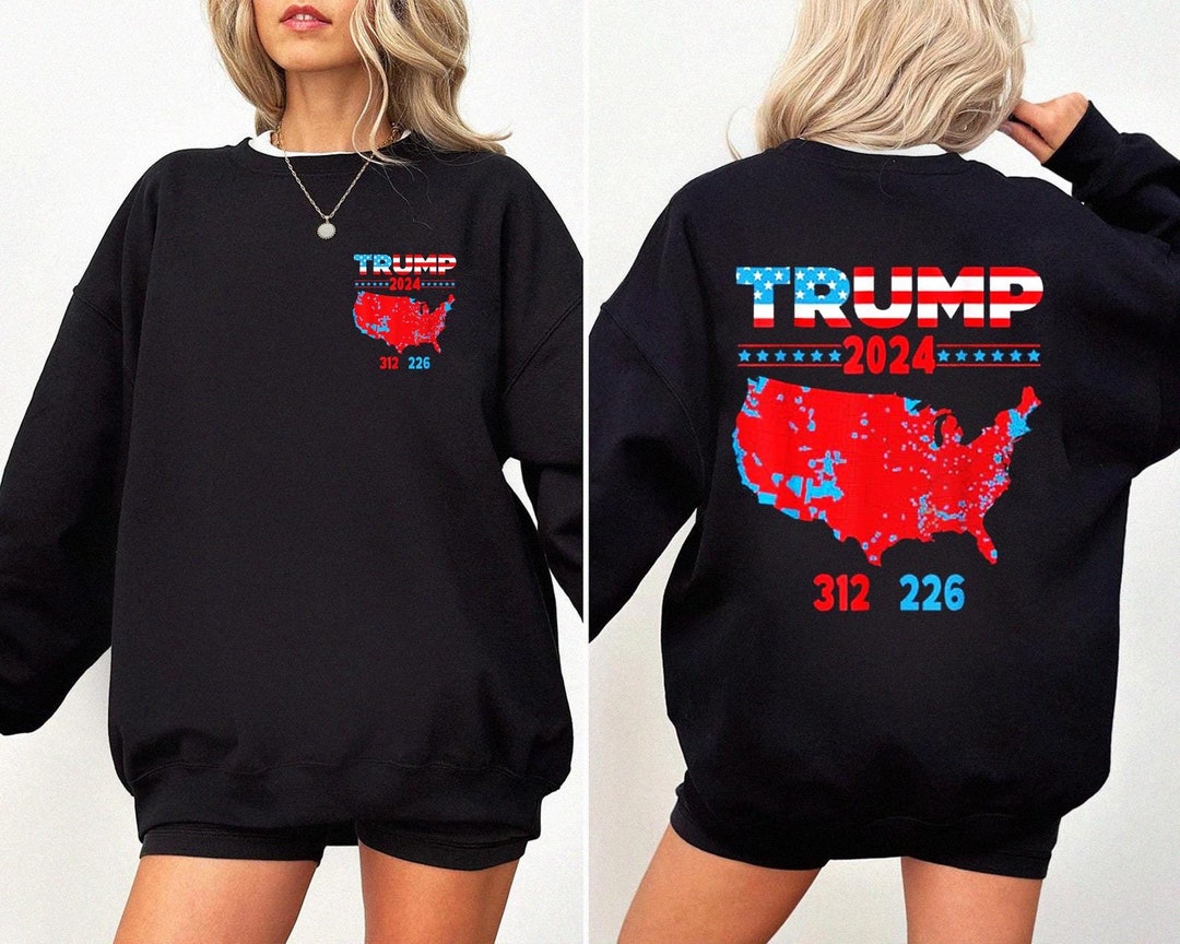 Trump Better Coverage Than Verizon Map Graphic Sweater, Trump Won ...