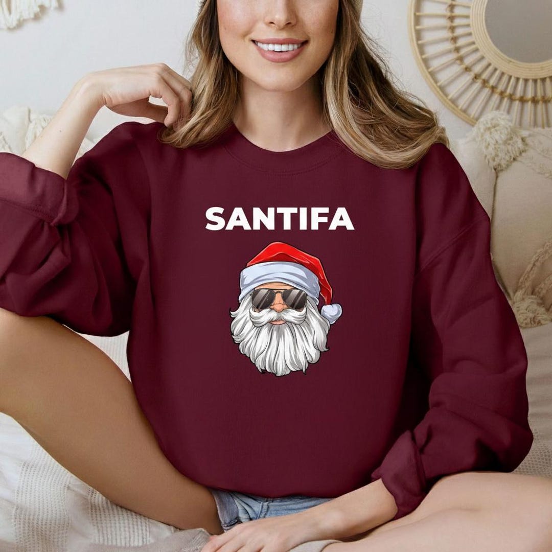 Funny Santifa Santa Against Fascism Flag Resist No Kings Shirt, Antifa ...
