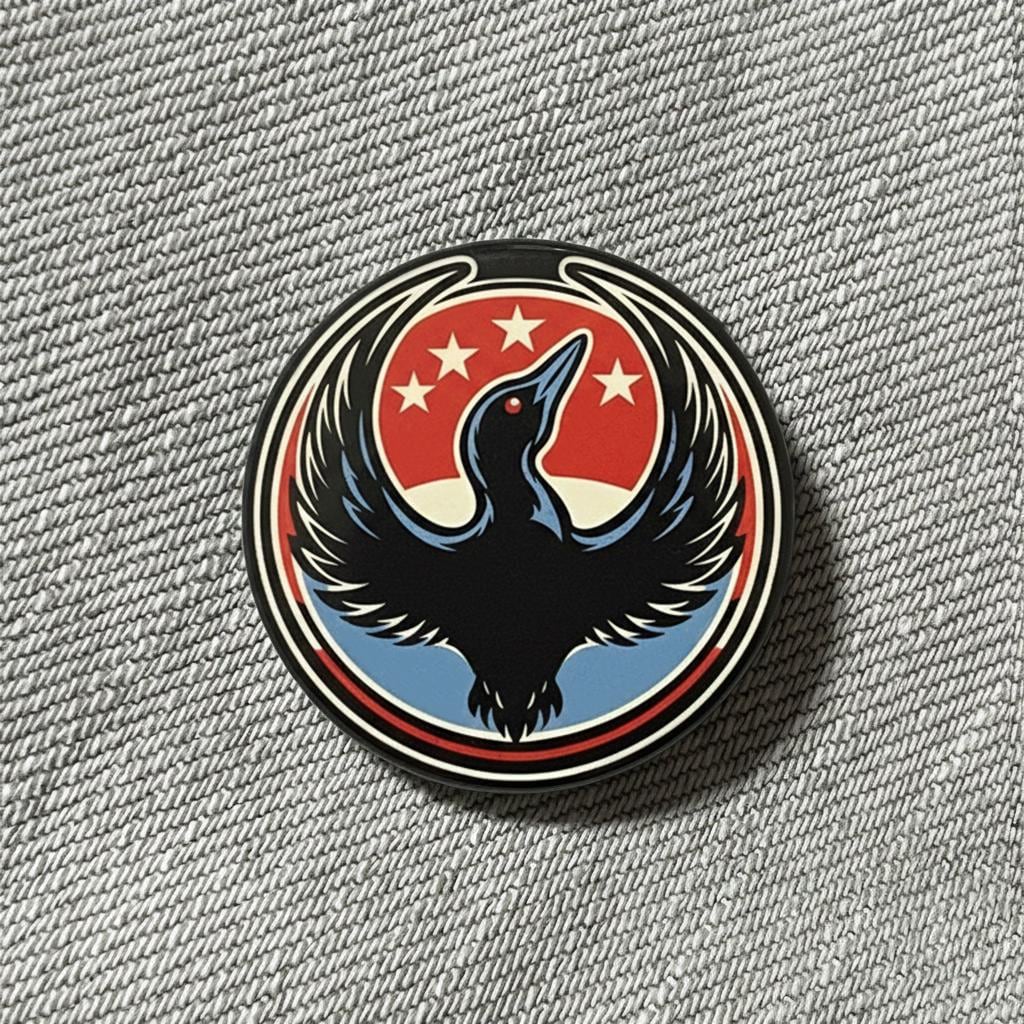 Minnesota Rebel Alliance Pin Button, MN State Bird Loon Protest Pin ...