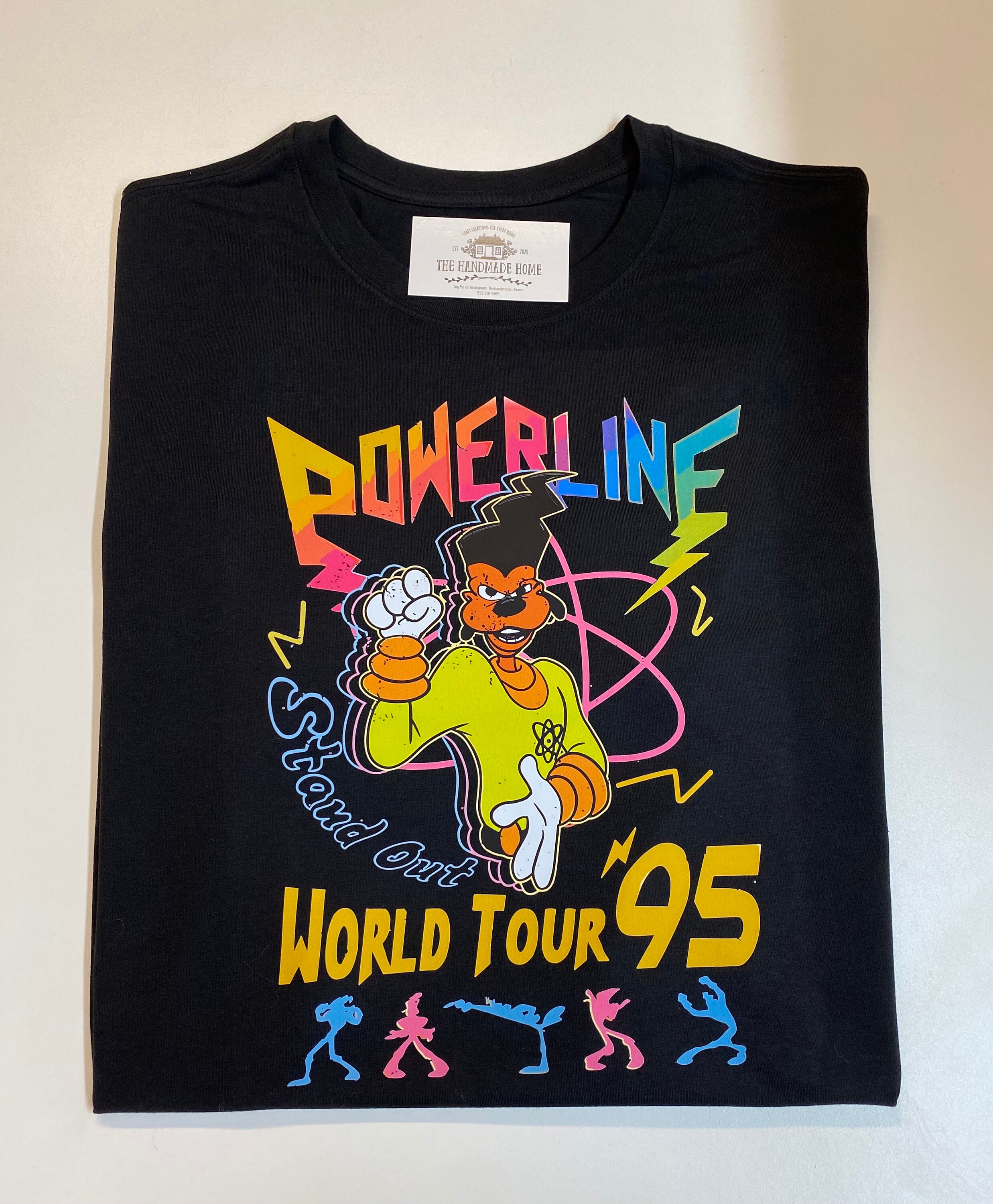 Powerline Tee, Powerline World Tour, Goofy, 90s Cartoons, Magic Kingdom ...