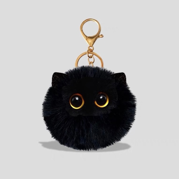 Cat Plush Keychain - Etsy