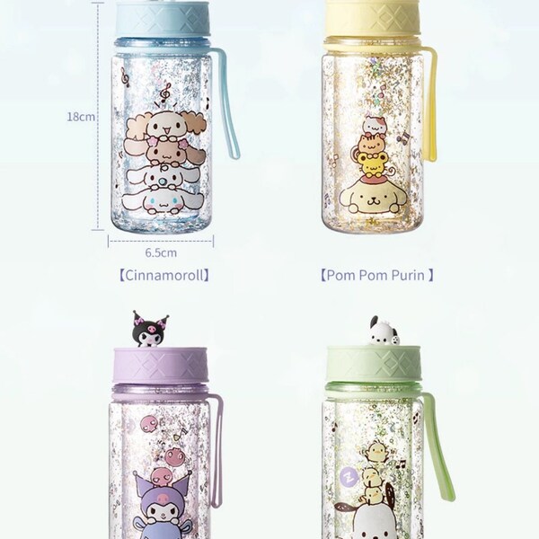 Anime Plastic Water Bottle - Etsy