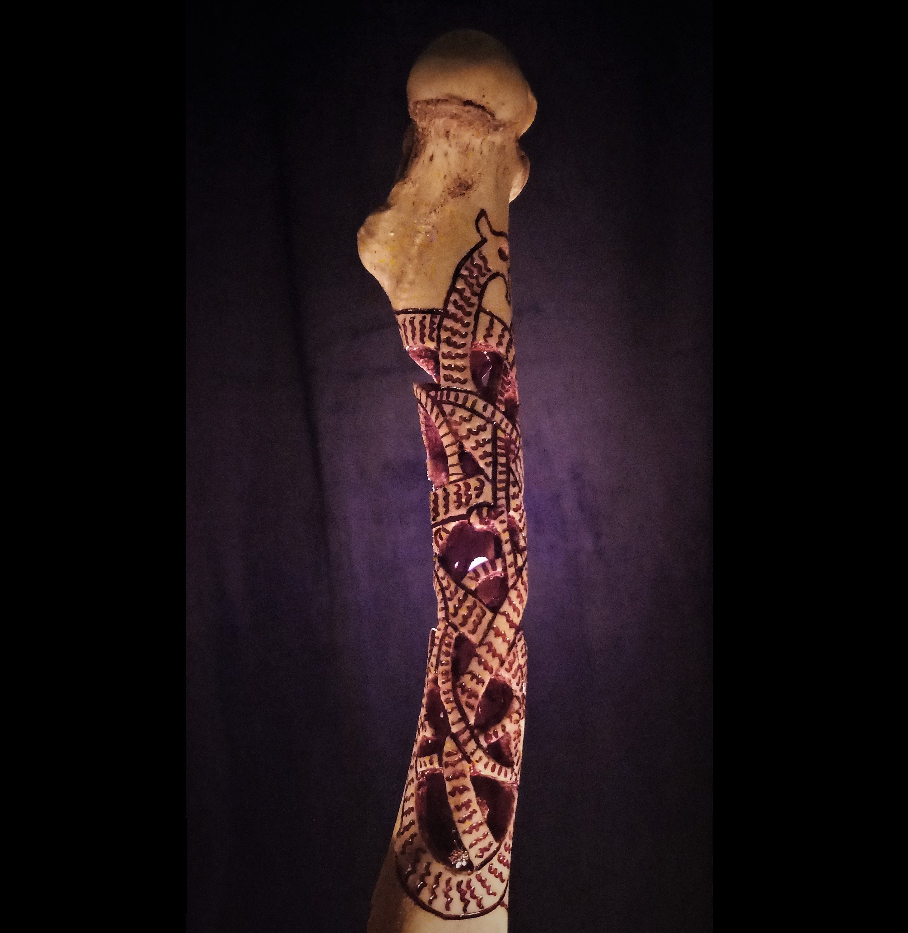 Norse Knotwork Serpent Bone Carving Handcrafted Viking Art - Etsy