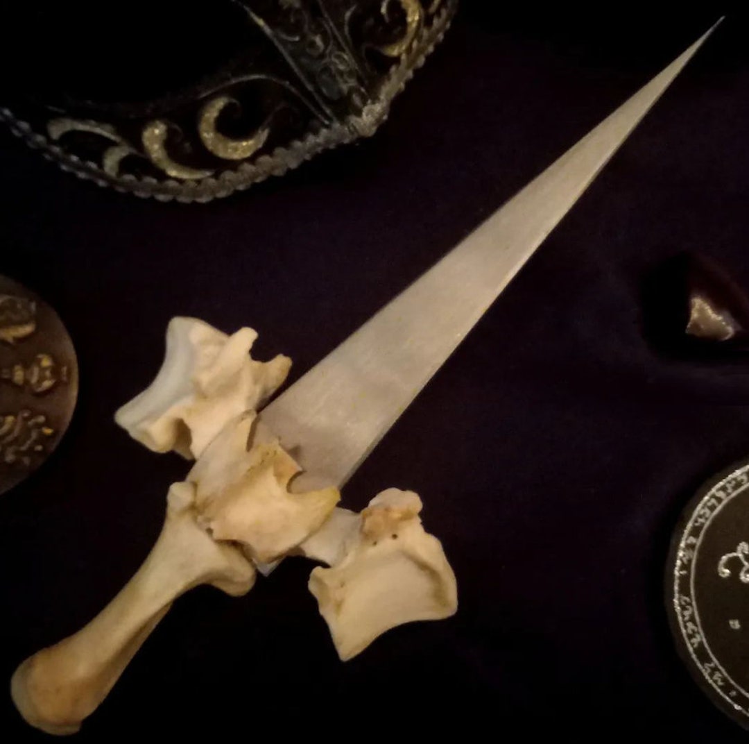 Ceremonial Dagger With Bone Handle - Etsy