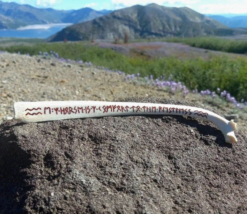 Bone Carving With Rune Poem for Ehwaz: a Horse is a Comfort to the ...