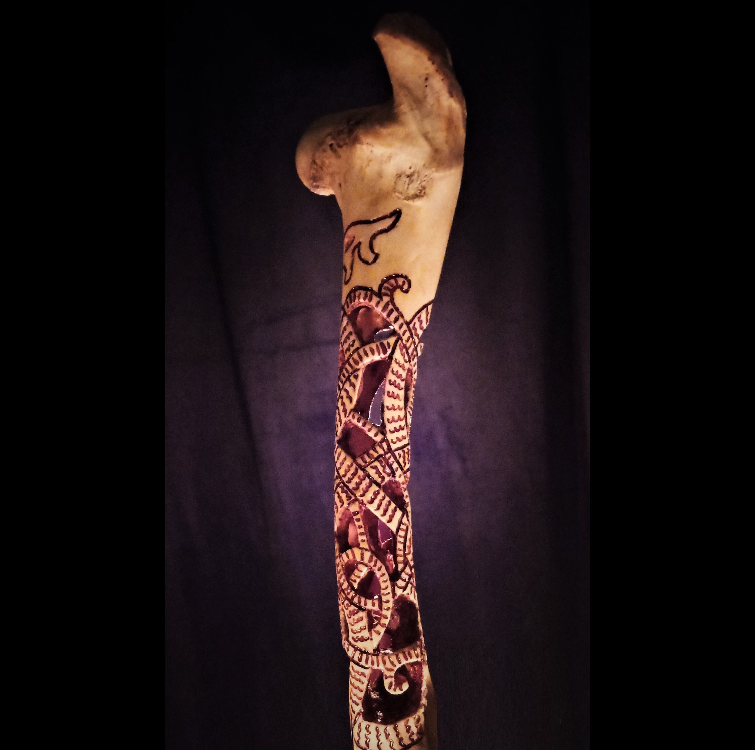 Norse Knotwork Serpent Bone Carving Handcrafted Viking Art - Etsy