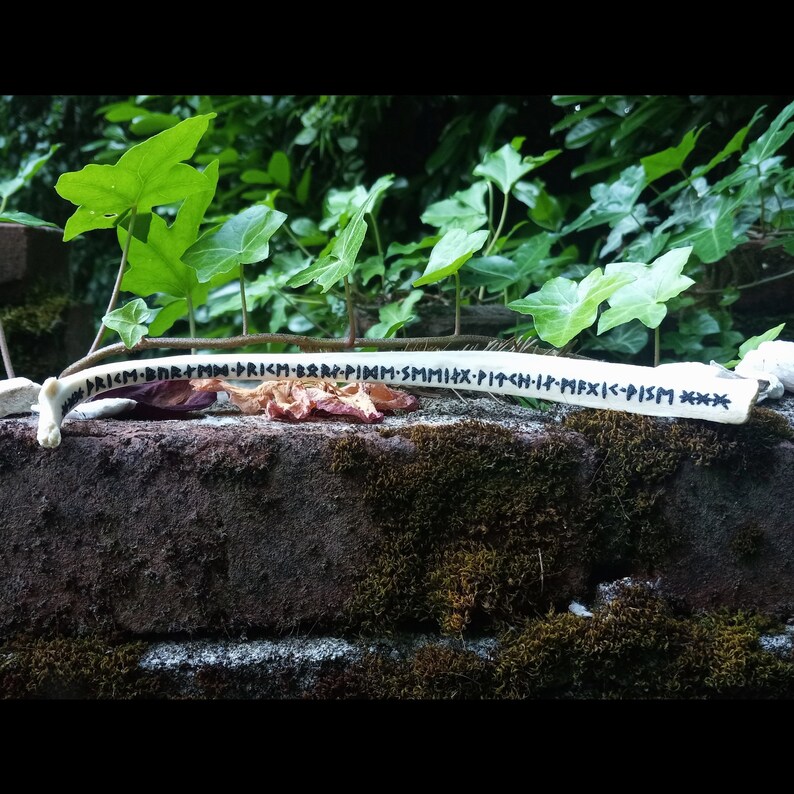 Rib Bone With Voluspa Text: thrice Burned, Thrice Born Wide-seeing ...