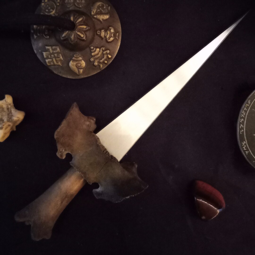 Ceremonial Dagger With Bone Handle 2 - Etsy