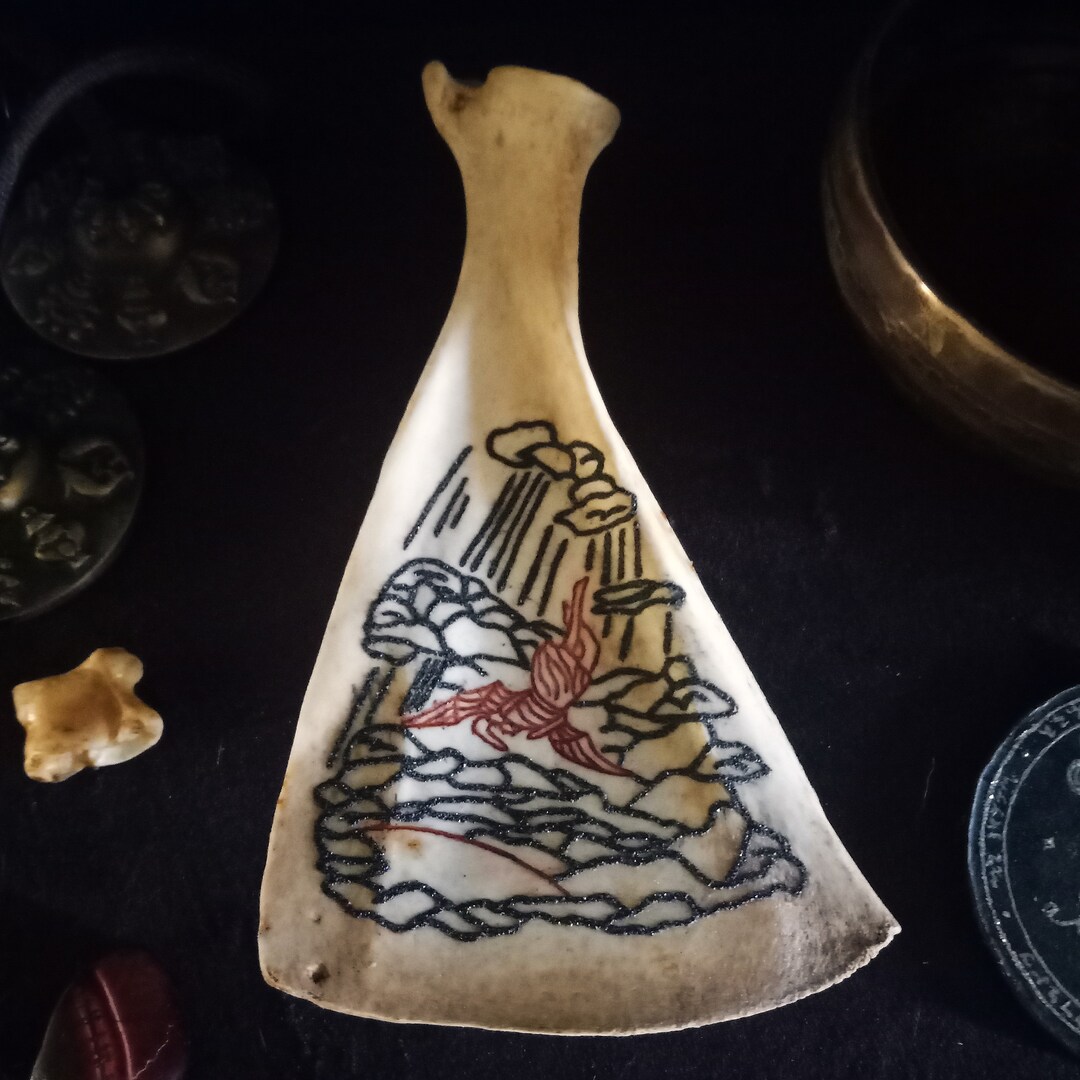 Fall of Lucifer - Gustave Dore Inspired Deer Scapula Carving - Etsy