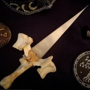 Ceremonial Dagger With Bone Handle - Etsy