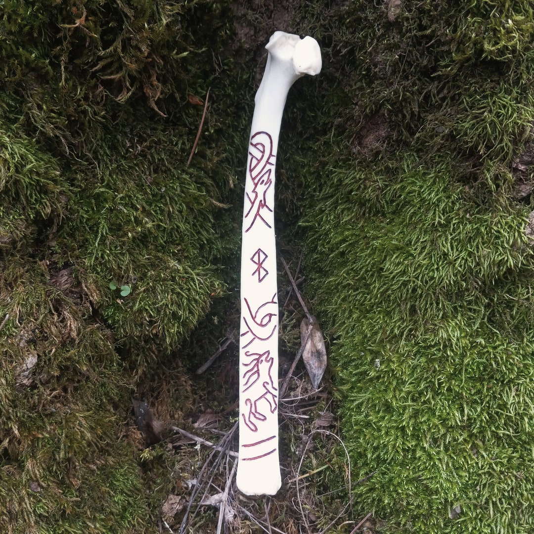 Serpent Knotwork Bindrune Norse Bone Carving - Etsy