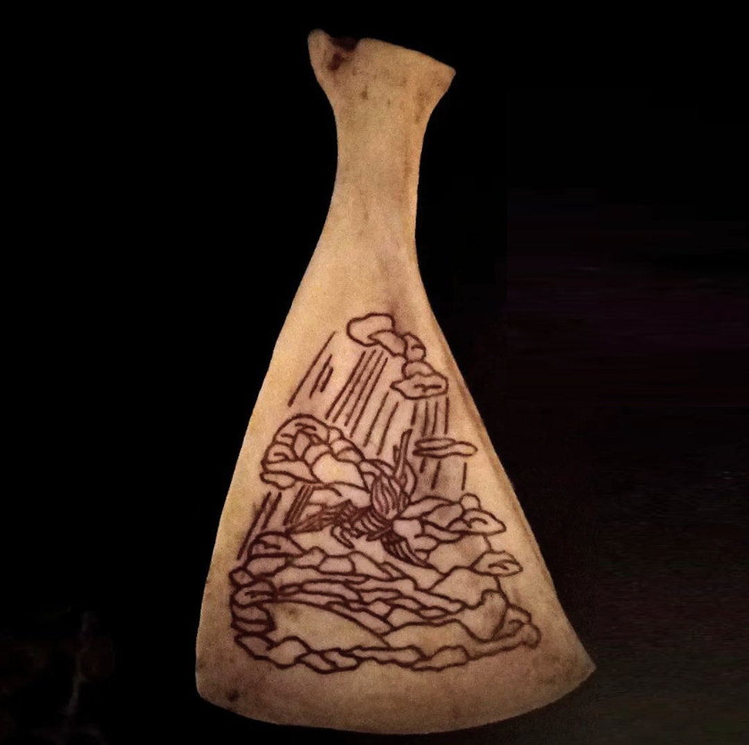 Fall of Lucifer Gustave Dore Inspired Deer Scapula Carving - Etsy