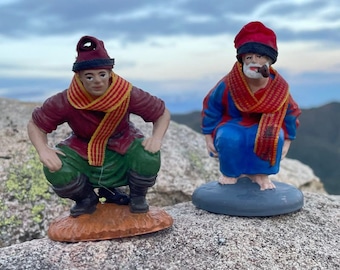 Catalan Christmas Pooper 4 Nativity Figurine Catalan Caganer - Etsy