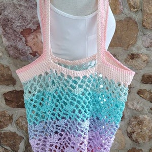 CROCHET PATTERN, Seashell Market Bag, Beach Tote, Pool Bag, Summer Tote ...