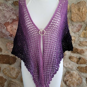 CROCHET PATTERN, Cloud of Bats Shawl, Halloween Accessory, Filet Bat ...