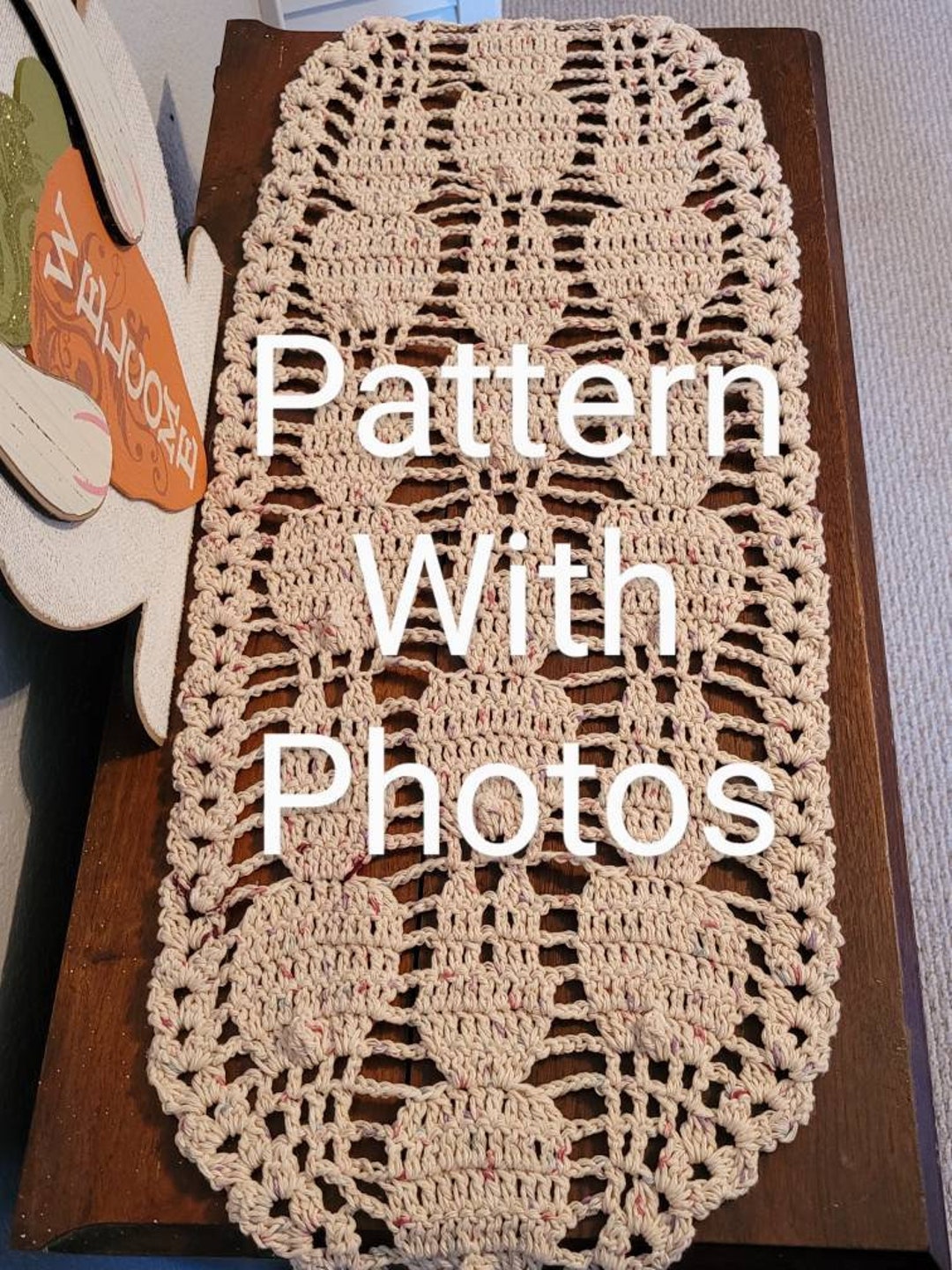 CROCHET PATTERN, Easter Bunny Table Runner, Bunny Bottoms Runner ...