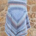 CROCHET PATTERN, Mesh Center Triangle Shawl, Crochet Wrap, One Cake ...