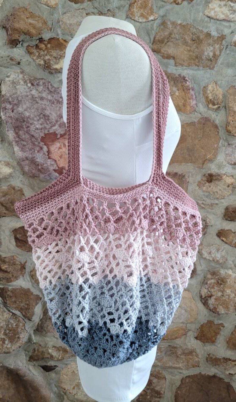 CROCHET PATTERN, Seashell Market Bag, Beach Tote, Pool Bag, Summer Tote ...