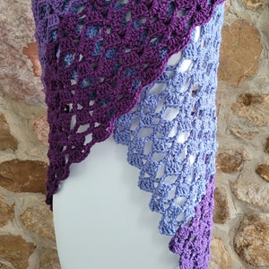 CROCHET PATTERN, Summer Breezes Shawl, Fall or Spring, Asymmetric ...