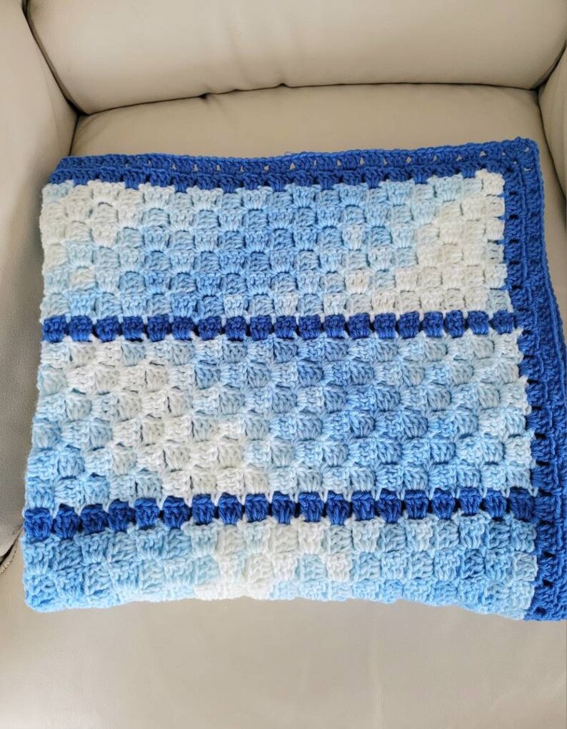 CROCHET PATTERN C2C Stripes Blanket Unique Scrap Afghan - Etsy