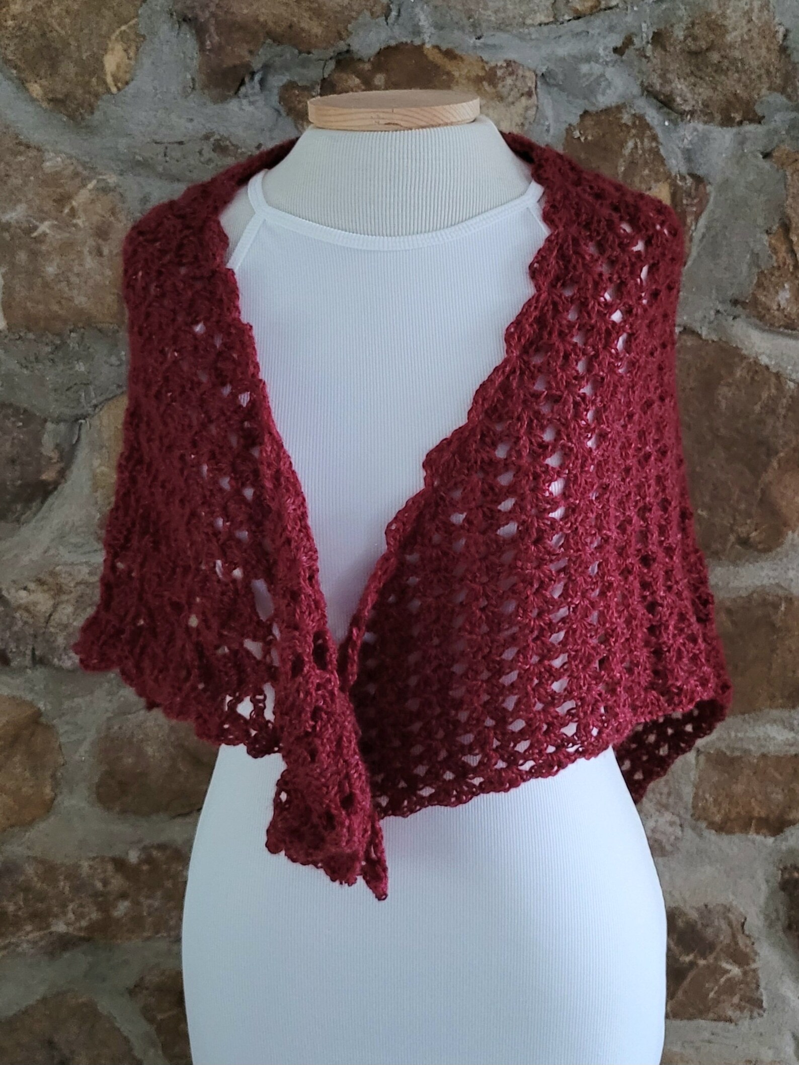 CROCHET PATTERN, Climbing Leaves Edge Shawl, Fall or Spring, Triangle ...