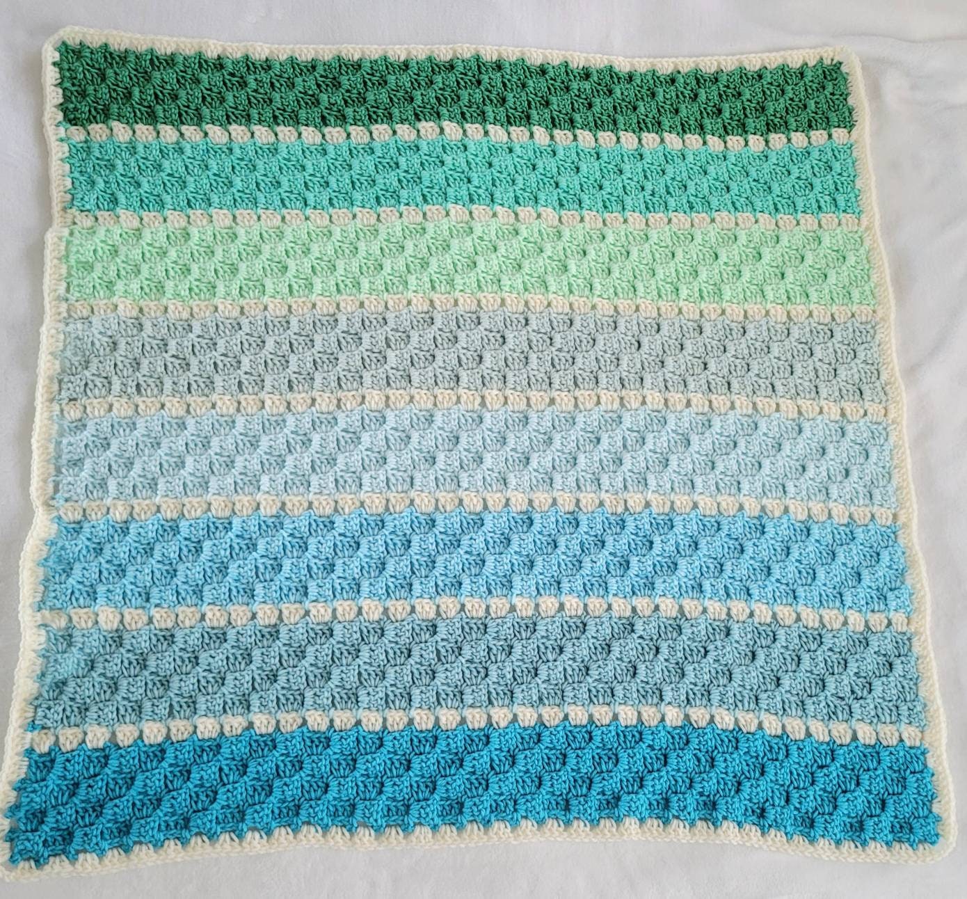 CROCHET PATTERN C2C Stripes Blanket Unique Scrap Afghan - Etsy