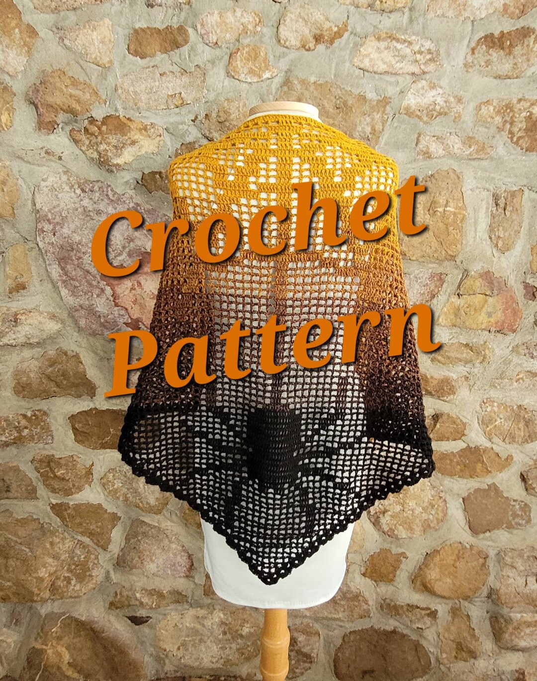 CROCHET PATTERN, Spooky Spider Shawl, Halloween Accessory, Spider Web ...