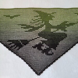 CROCHET PATTERN, Flying Witch Shawl, Costume Accessory, Halloween Shawl ...