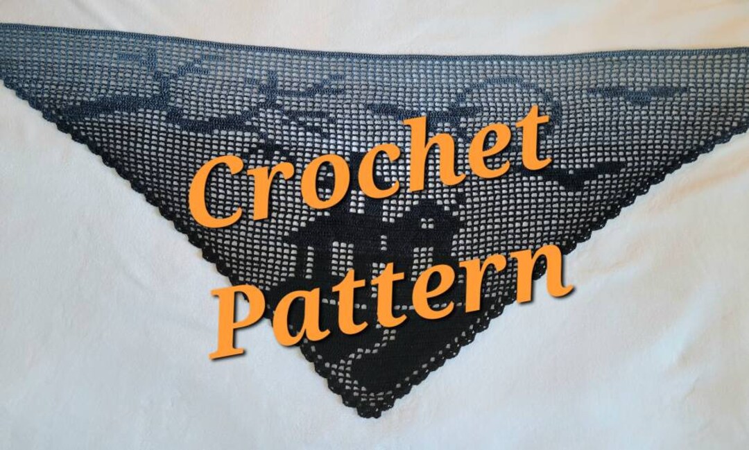 CROCHET PATTERN, Haunted Mansion Shawl, Costume Accessory, Halloween ...