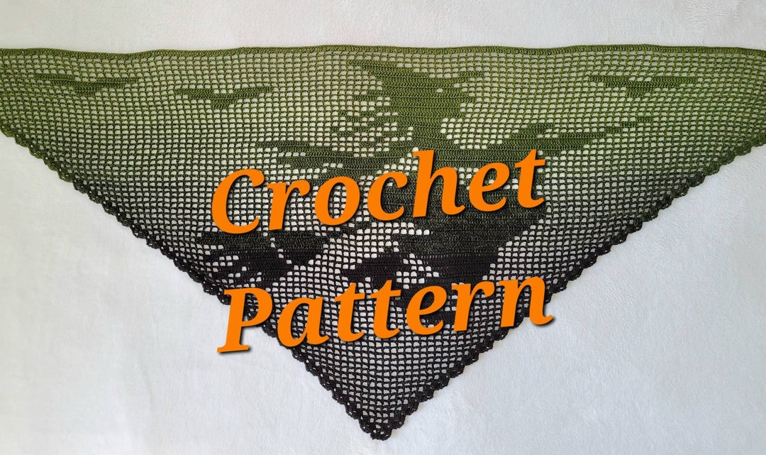 CROCHET PATTERN, Flying Witch Shawl, Costume Accessory, Halloween Shawl ...