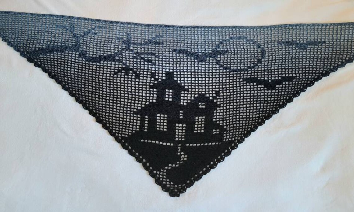 CROCHET PATTERN, Haunted Mansion Shawl, Costume Accessory, Halloween ...
