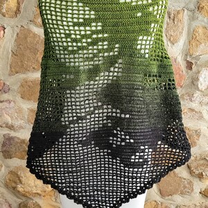 CROCHET PATTERN, Flying Witch Shawl, Costume Accessory, Halloween Shawl ...